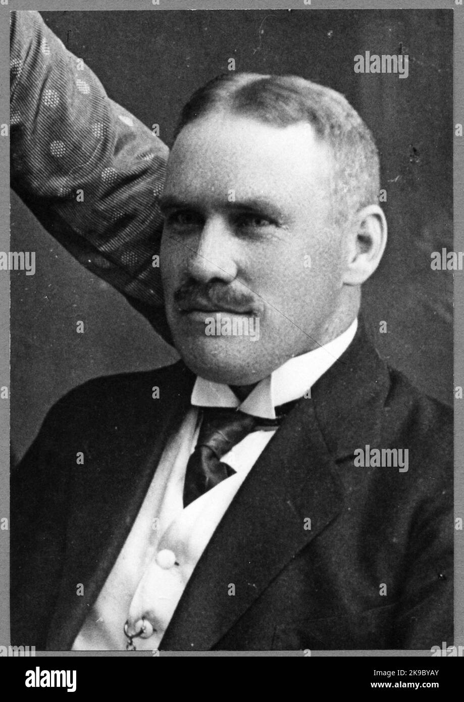 Station Manager Sigfrid Wilhelm Lindholm Stock Photo - Alamy