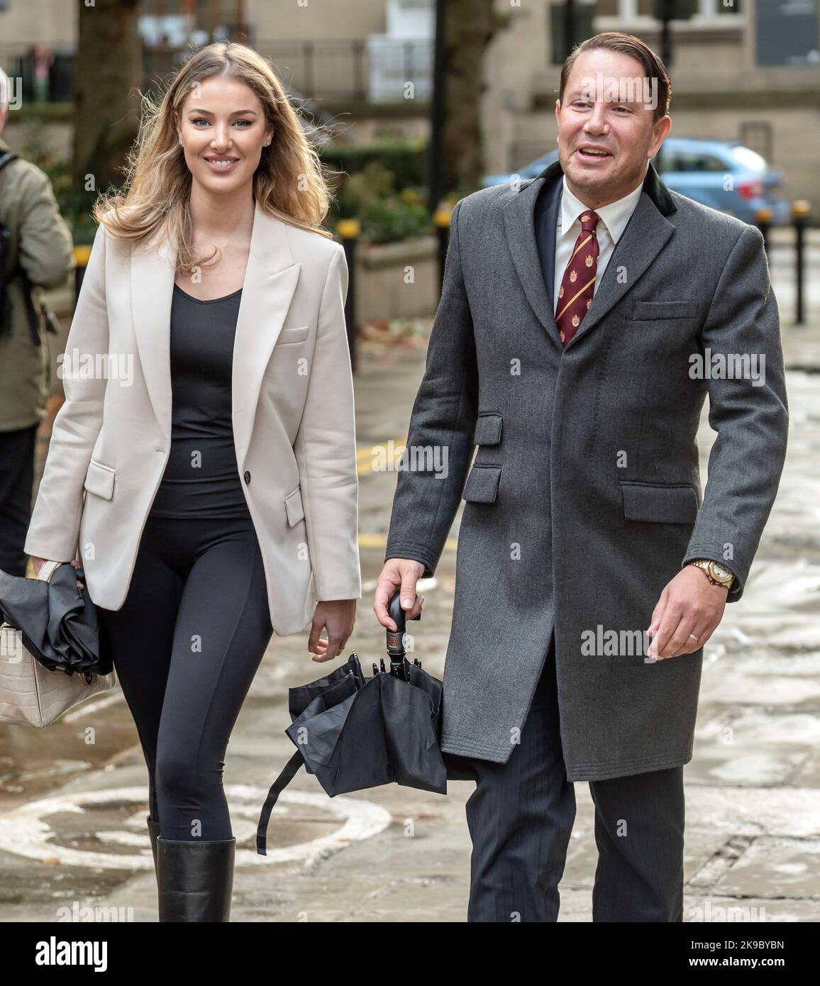 Socialite James Stunt and Helena Robinson leave Leeds Cloth Hall Court ...