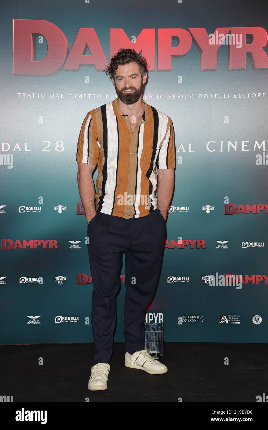 Rome, Italy. 27th Oct, 2022. Stuart Martin attends at the photocall of the movie "Dumpyr" at the ...