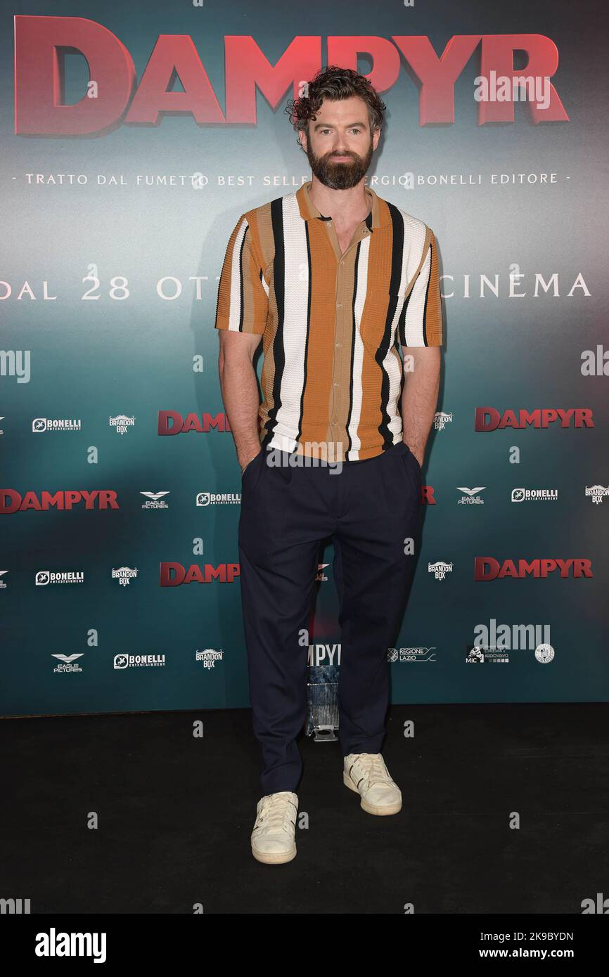 Rome, Italy. 27th Oct, 2022. Stuart Martin attends at the photocall of the movie "Dumpyr" at the ...