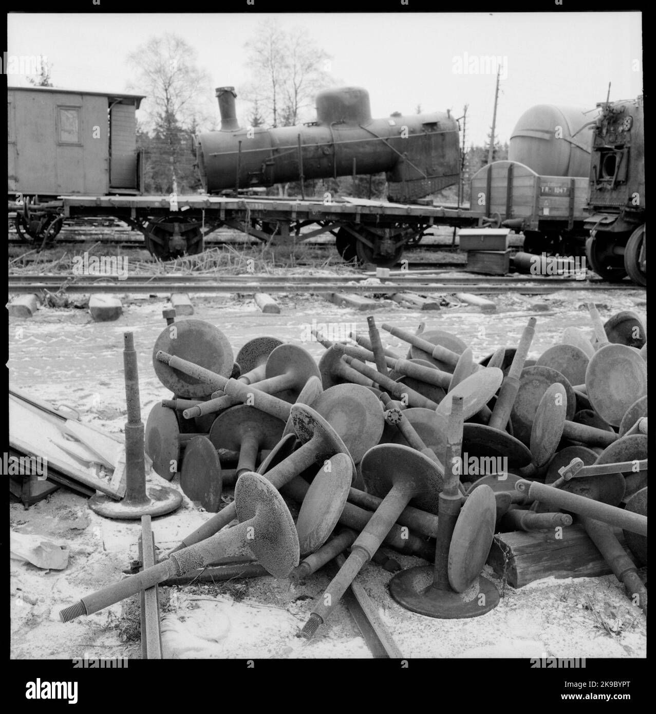 The scrapping site in Vislanda Stock Photo - Alamy
