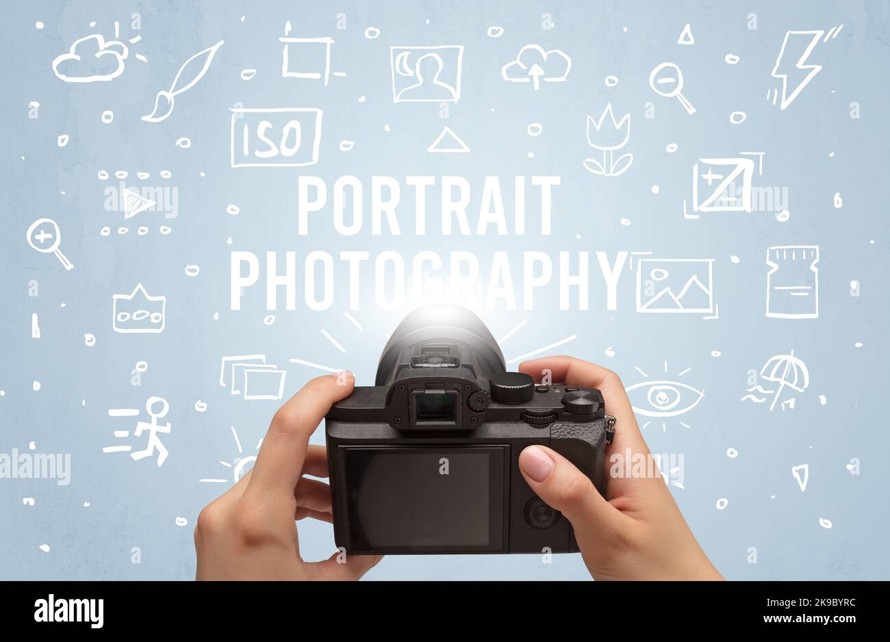 Hand taking picture with digital camera Stock Photo - Alamy