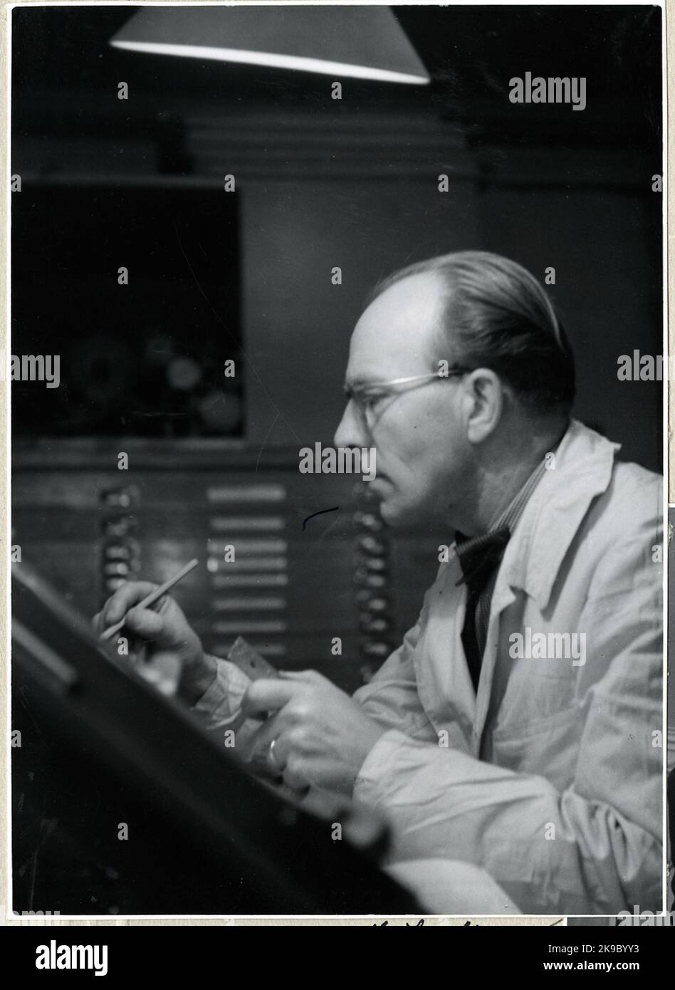 Lundin at work in a studio Stock Photo - Alamy
