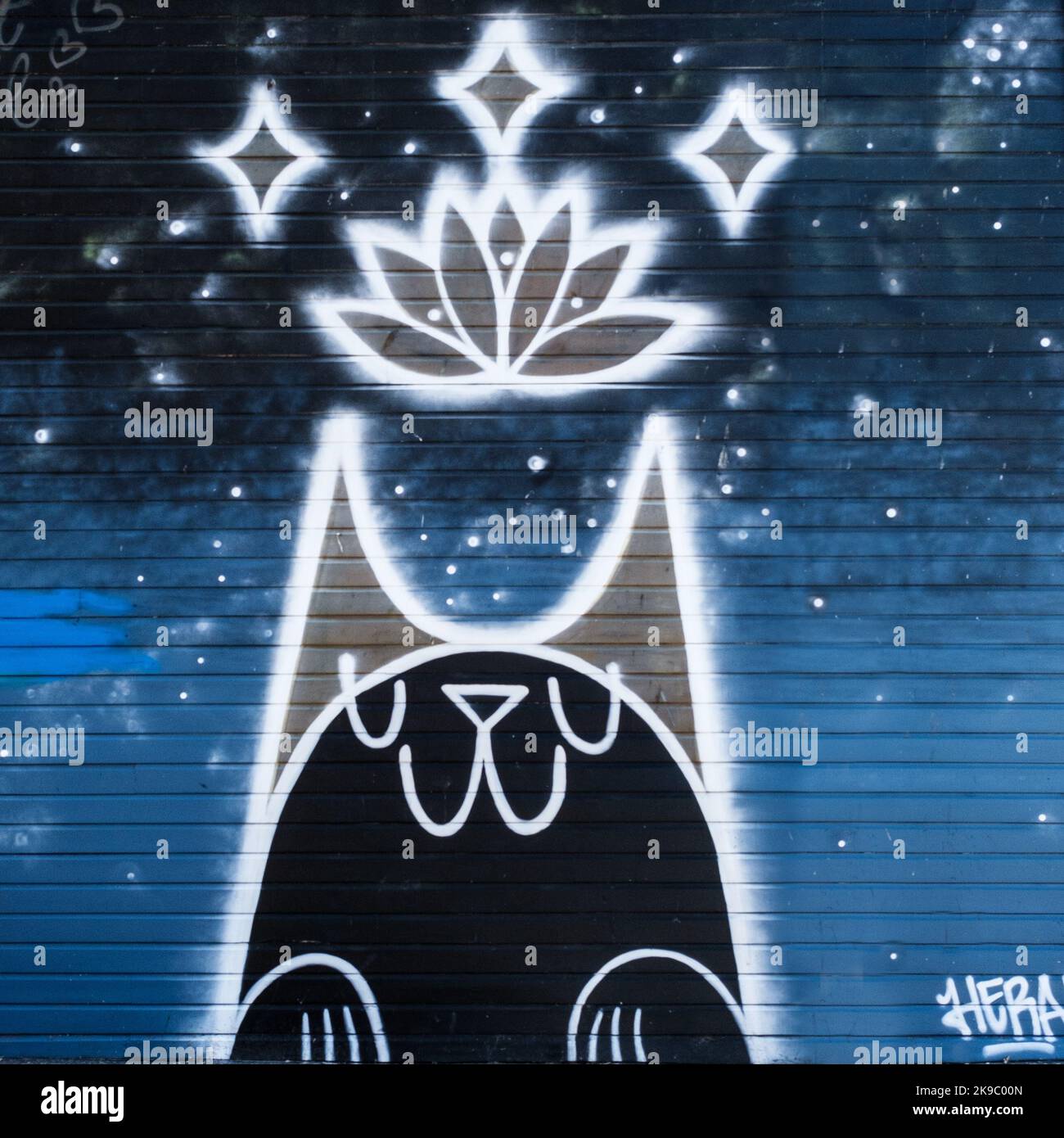 Street Art, Margate, Kent, UK. Cat by Hera Stock Photo - Alamy