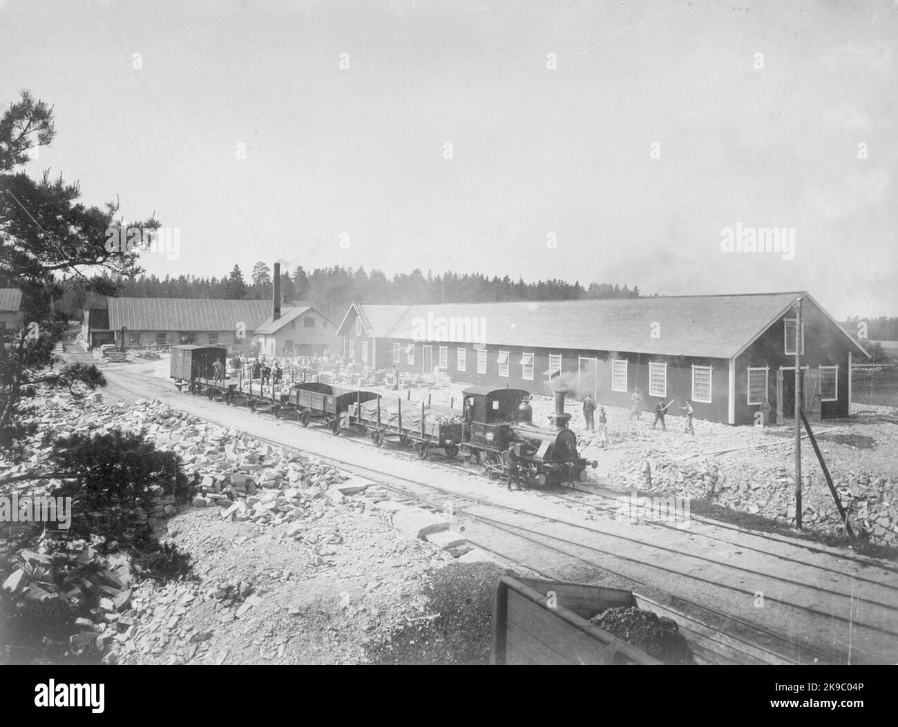 Kyj 2 with train.kyj, kumla - Yxhults Railway Stock Photo - Alamy