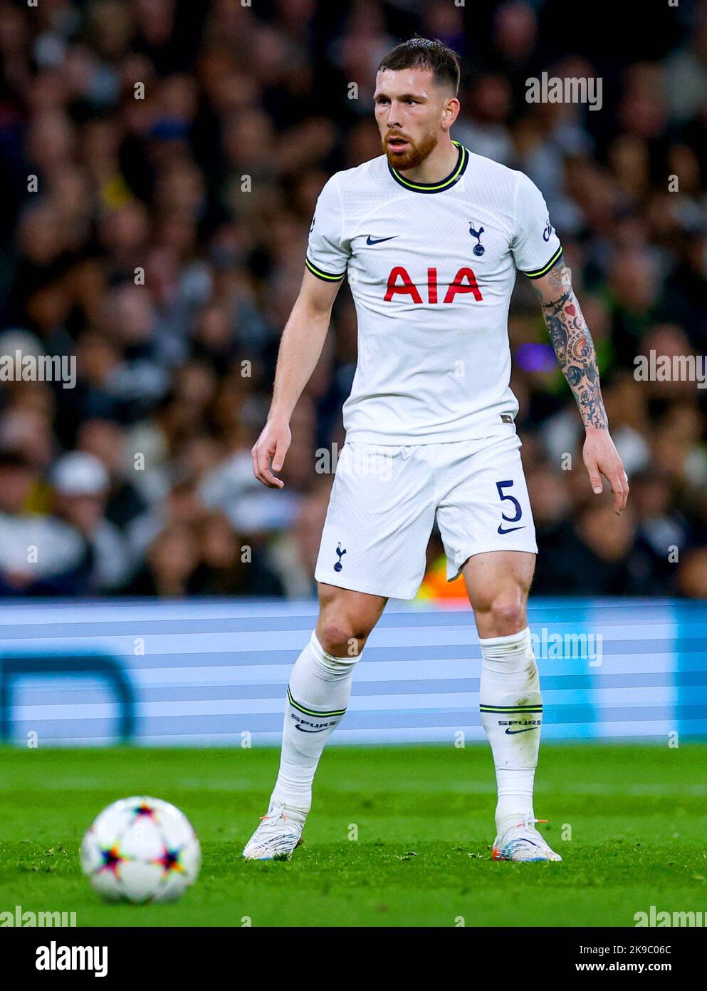 Tottenham Hotspur's Pierre-Emile Hojbjerg in action during the UEFA ...
