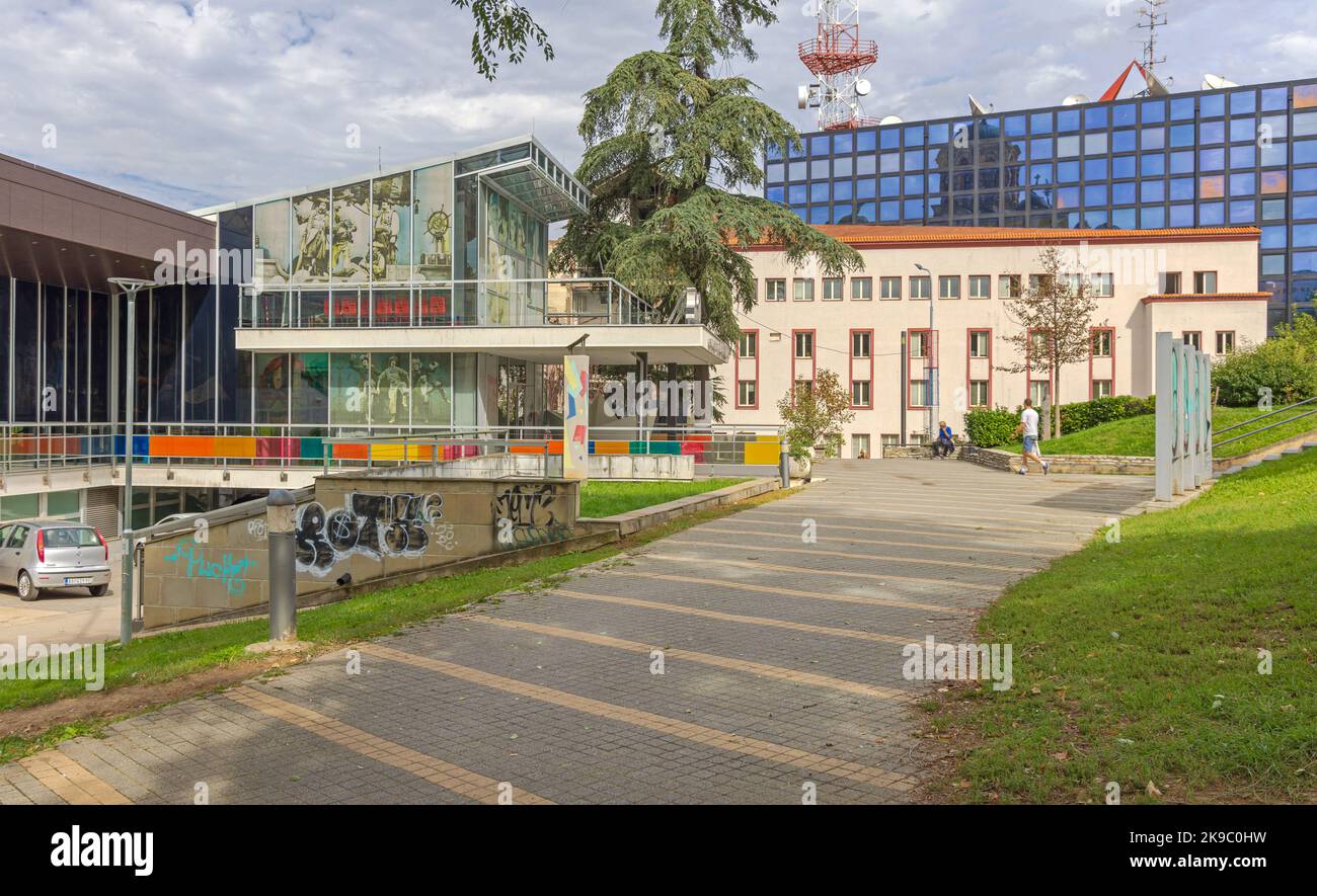 Belgrade, Serbia - October 01, 2022: Little Theatre Building Dusko ...