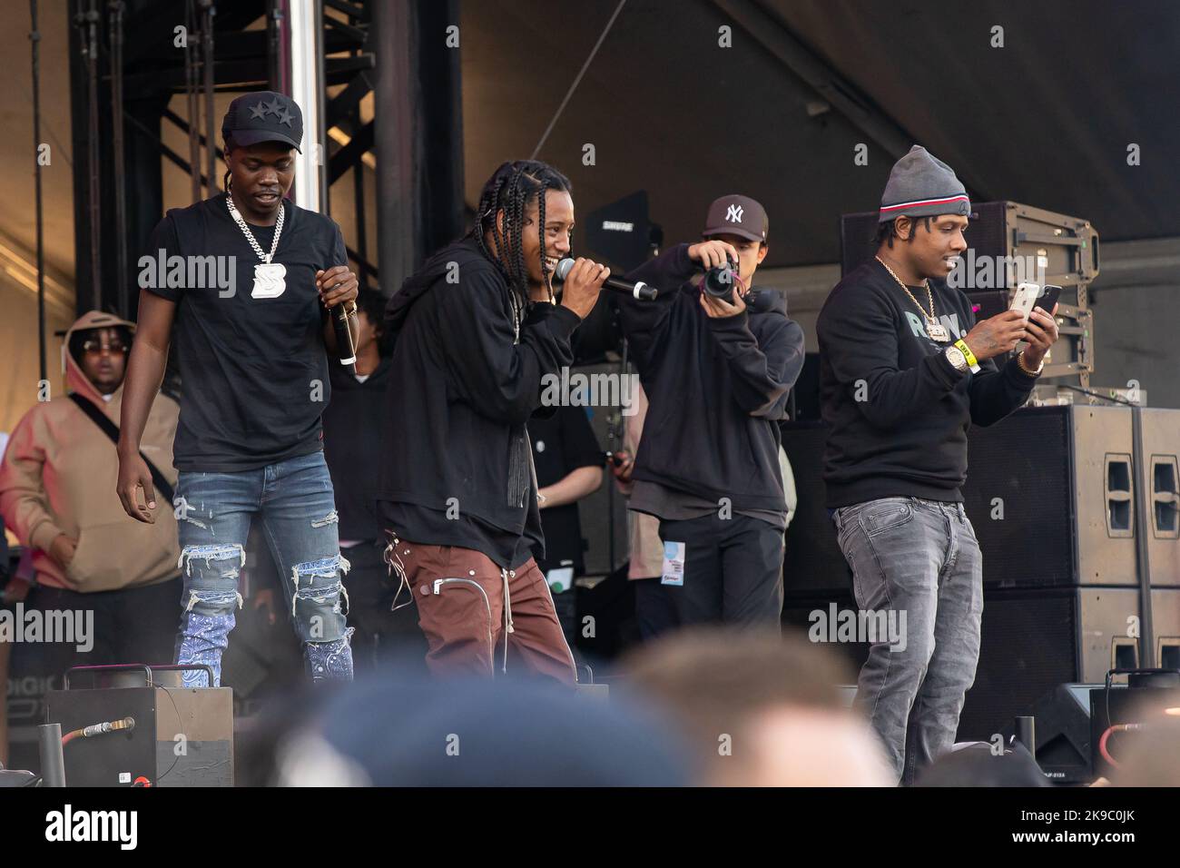 Rapper Pressa performing at Breakout Festival at the PNE Amphitheatre ...