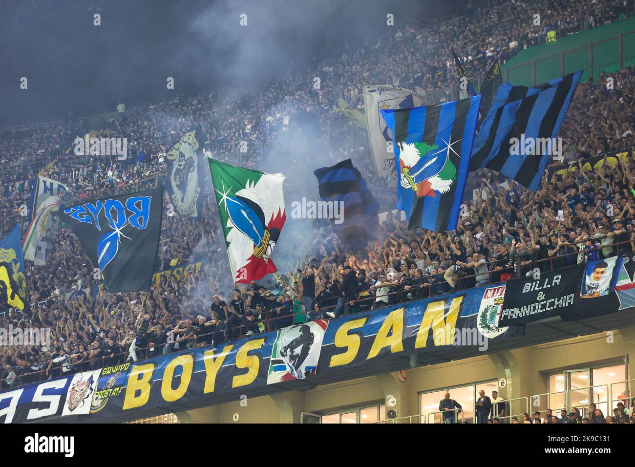 Inter milan flags san siro hi-res stock photography and images - Alamy