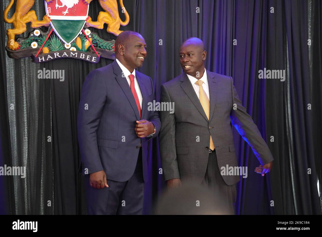 President William Ruto and deputy president Rigathi Gachagua seen ...