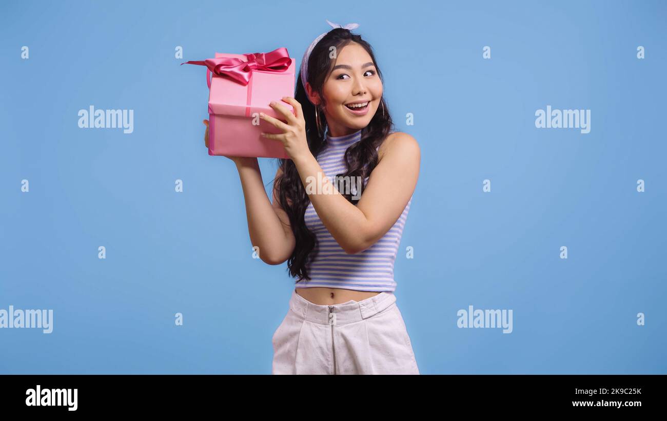 Shaking present hi-res stock photography and images - Alamy