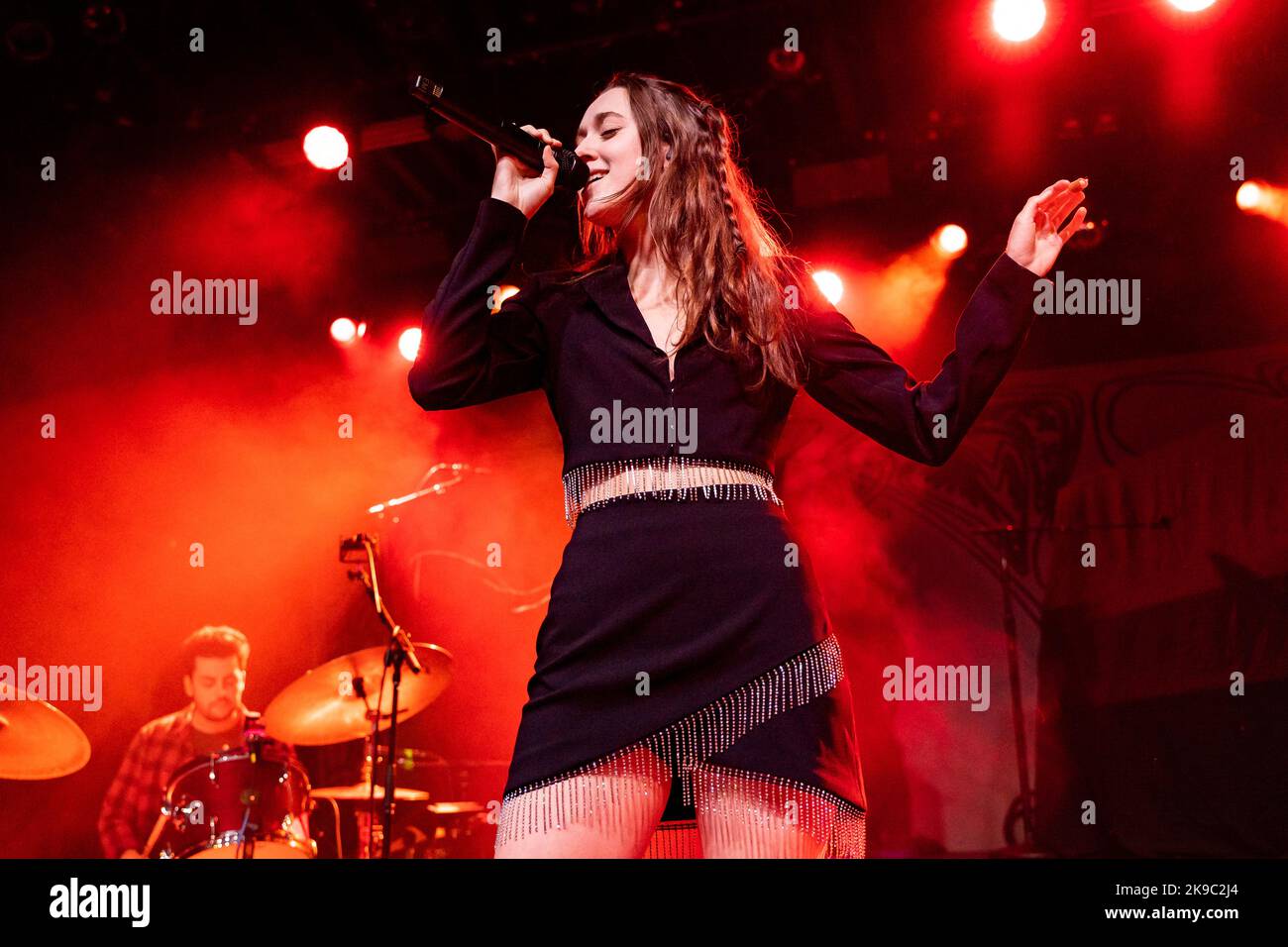American singer Em Beihold performing at the Commodore Ballroom in ...