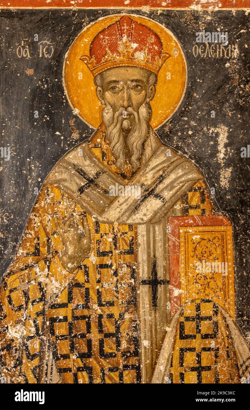 greek religious saint icon, holy greek relic, reliquary. greek ...