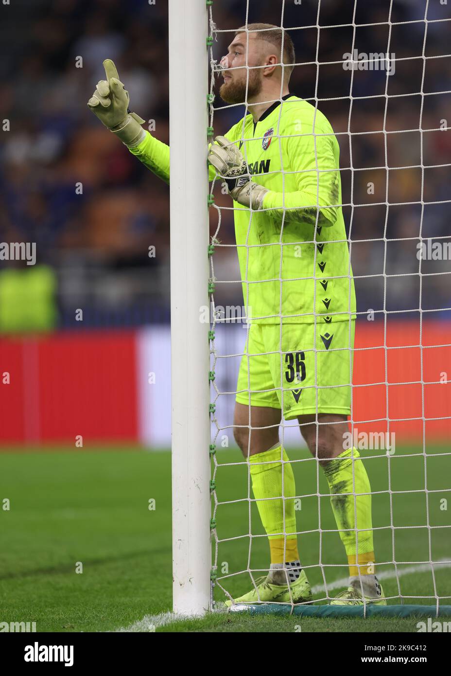 Milan, Italy, 26th October 2022. Jindrich Stanek of Viktoria Plzen ...