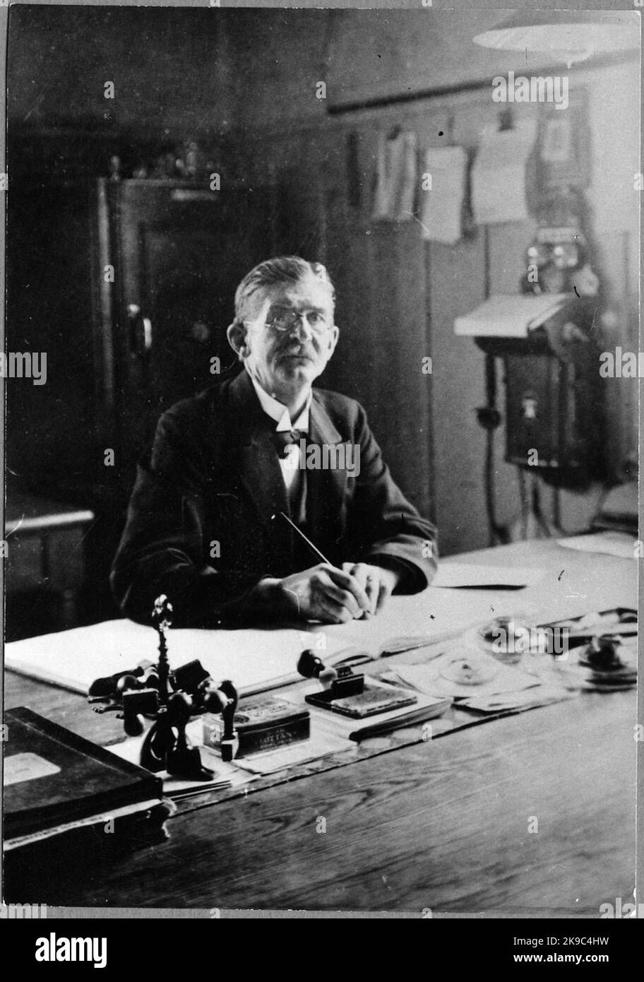 Robert Berglund. Station manager Insjön 1914 - 1927 Stock Photo - Alamy