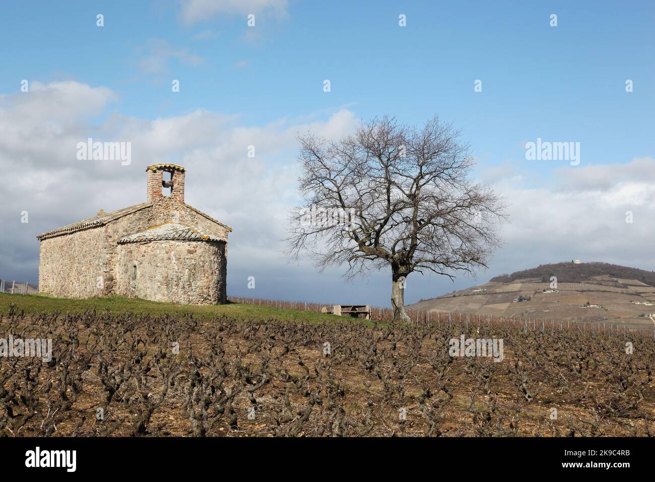 Chapel Saint-Pierre in Charentay, Beaujolais, France Stock Photo - Alamy