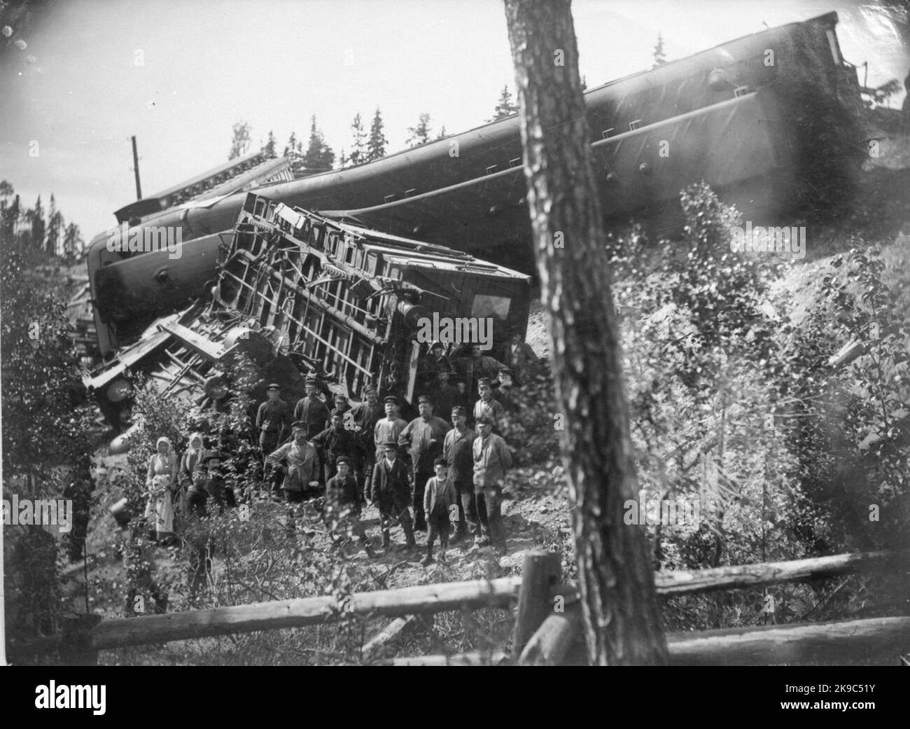 Railway accident with two dead Stock Photo - Alamy
