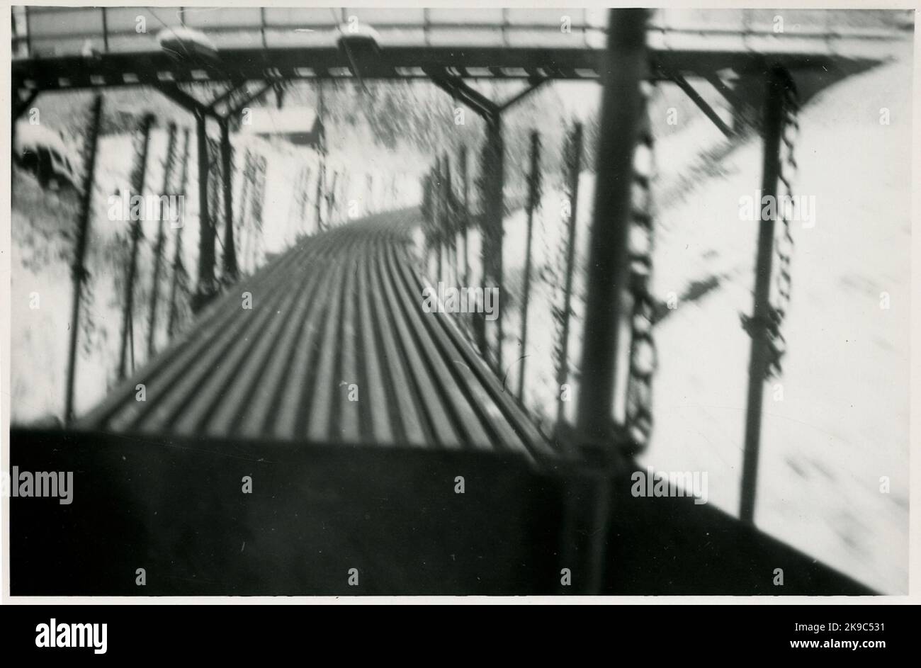 Freight carriage of rails Stock Photo - Alamy