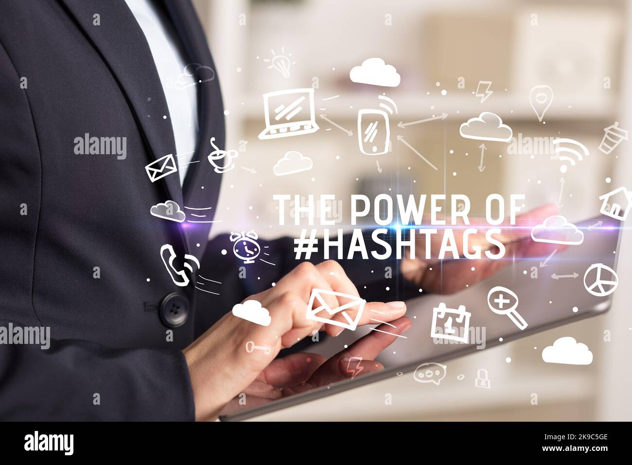 Close-up Of A Person Using Social Networking concept Stock Photo - Alamy