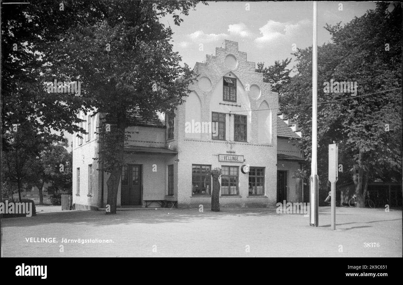 Vellinge railway station Stock Photo - Alamy
