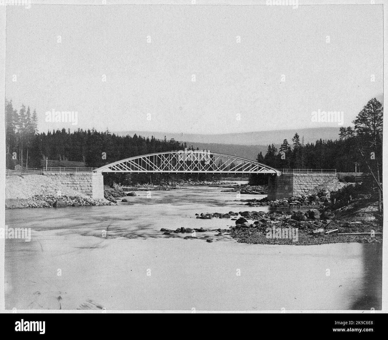 Bridge over Ljungan at Parteboda Stock Photo - Alamy
