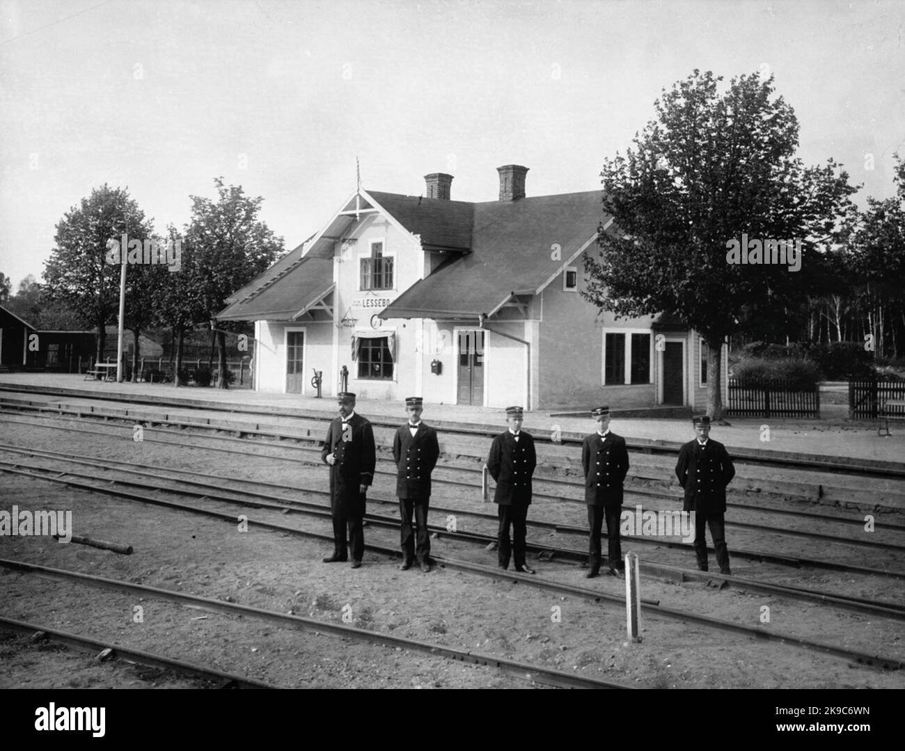 Lessebo station. Stins V. Ågren Stock Photo - Alamy