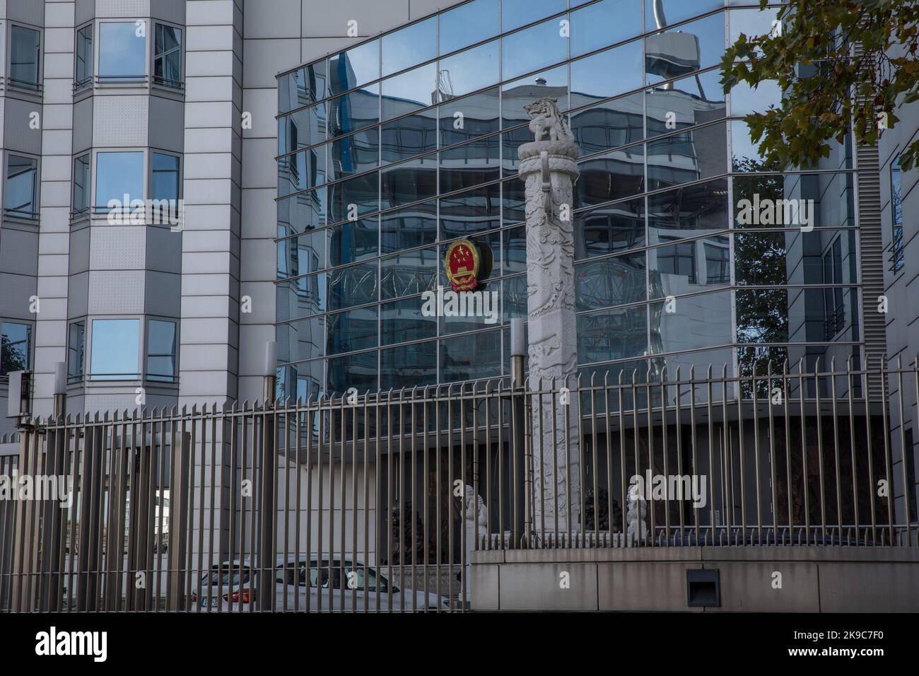 Chinese Embassy in Berlin on October 27, 2022. Several European media ...