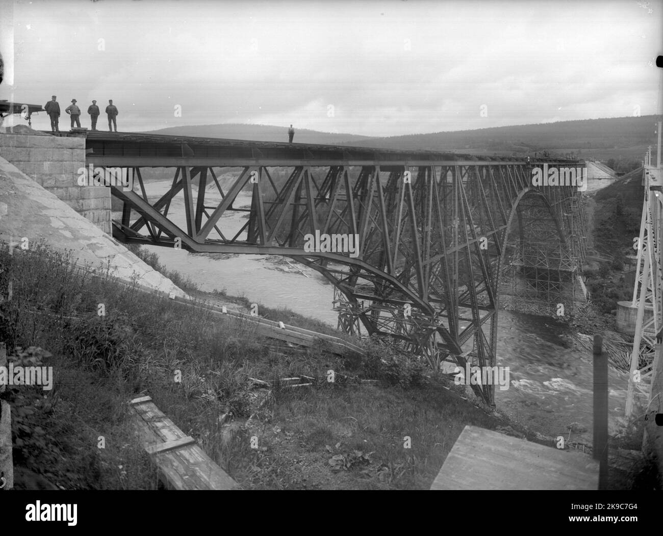 Bridge over the Ångerman River. Långsele - Mellansel Stock Photo - Alamy