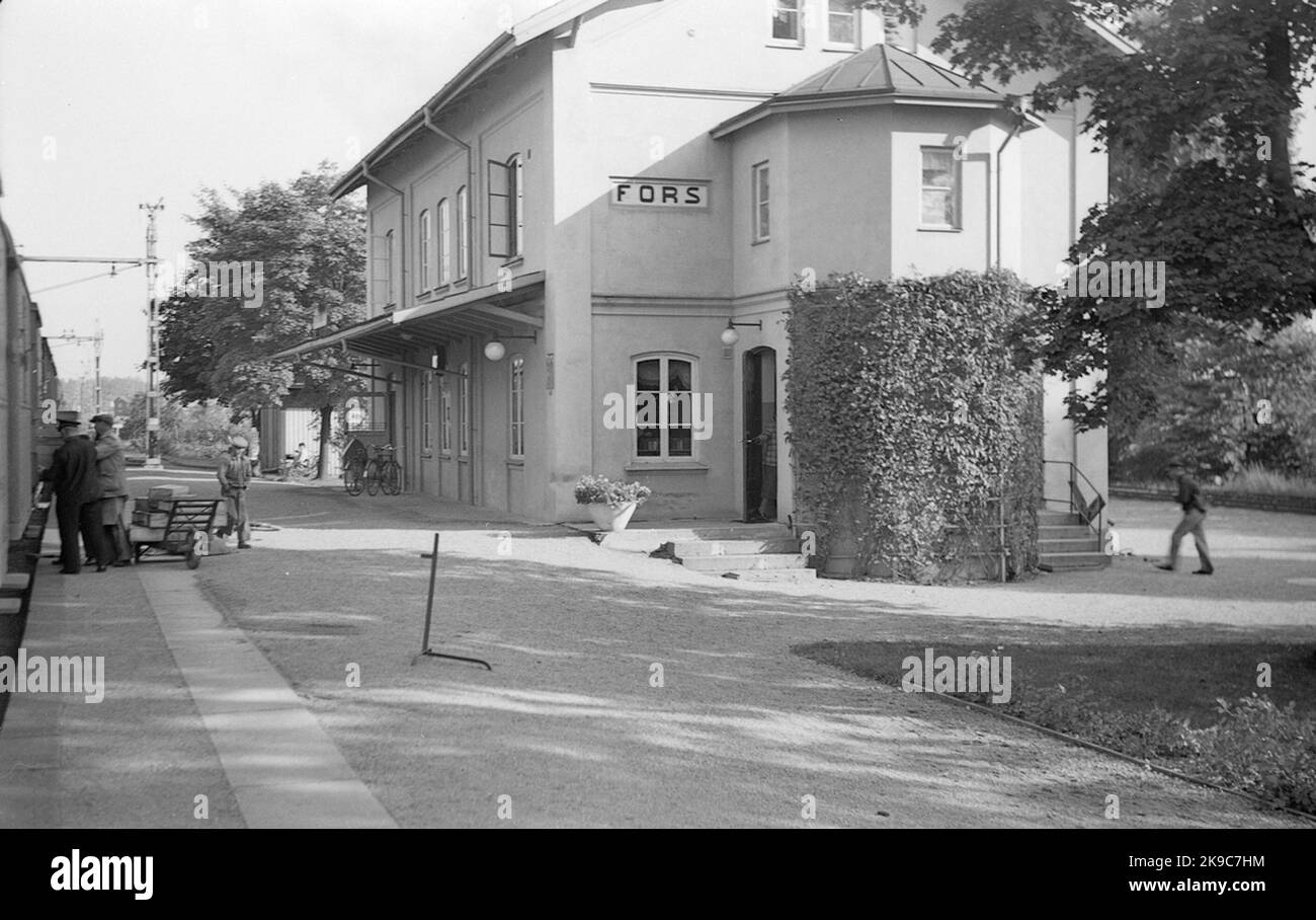 Fors station opened for traffic in 1875. Belongs to the Northern main ...