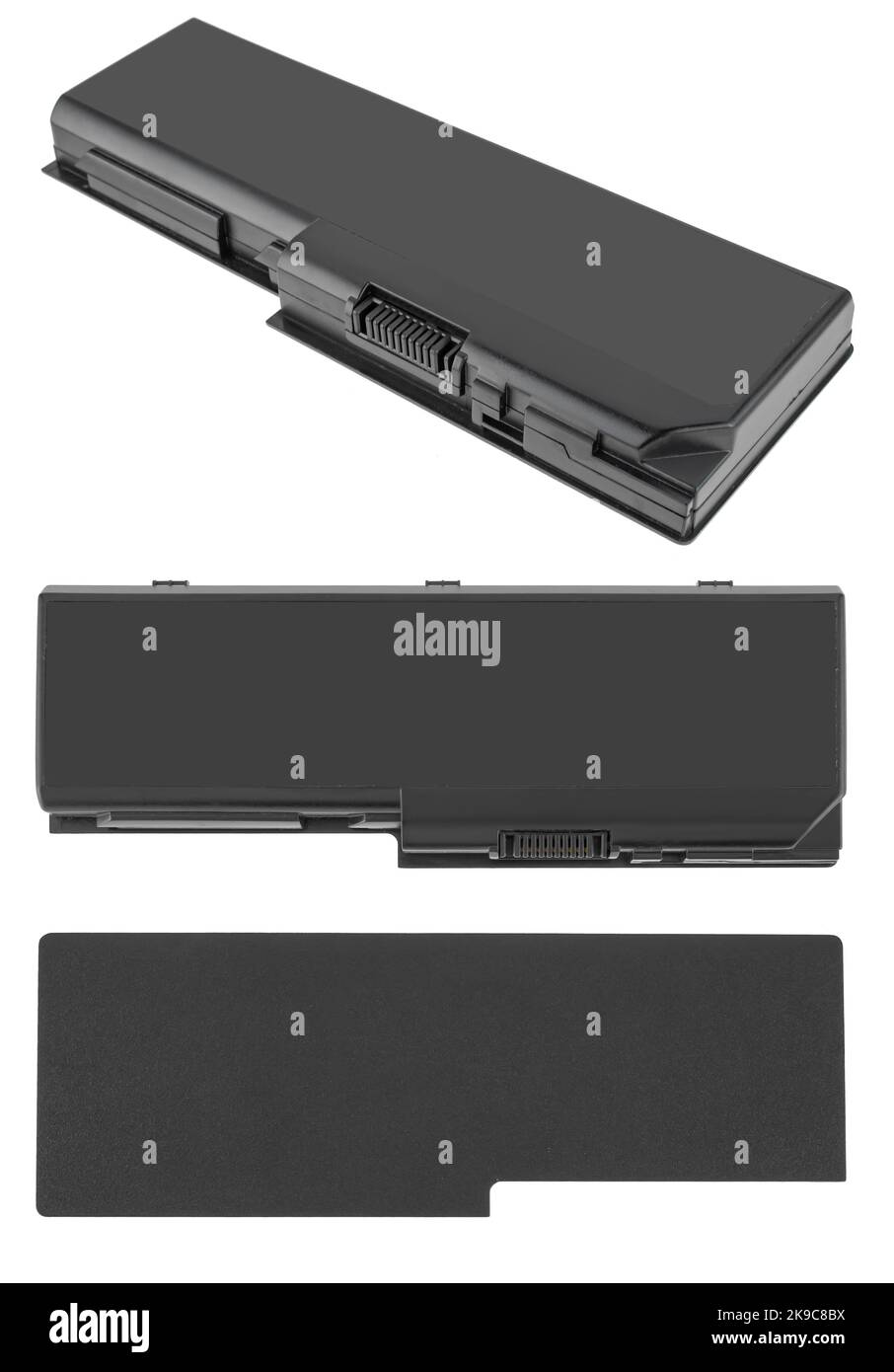 battery for a laptop, a spare part for a computer, on a white ...