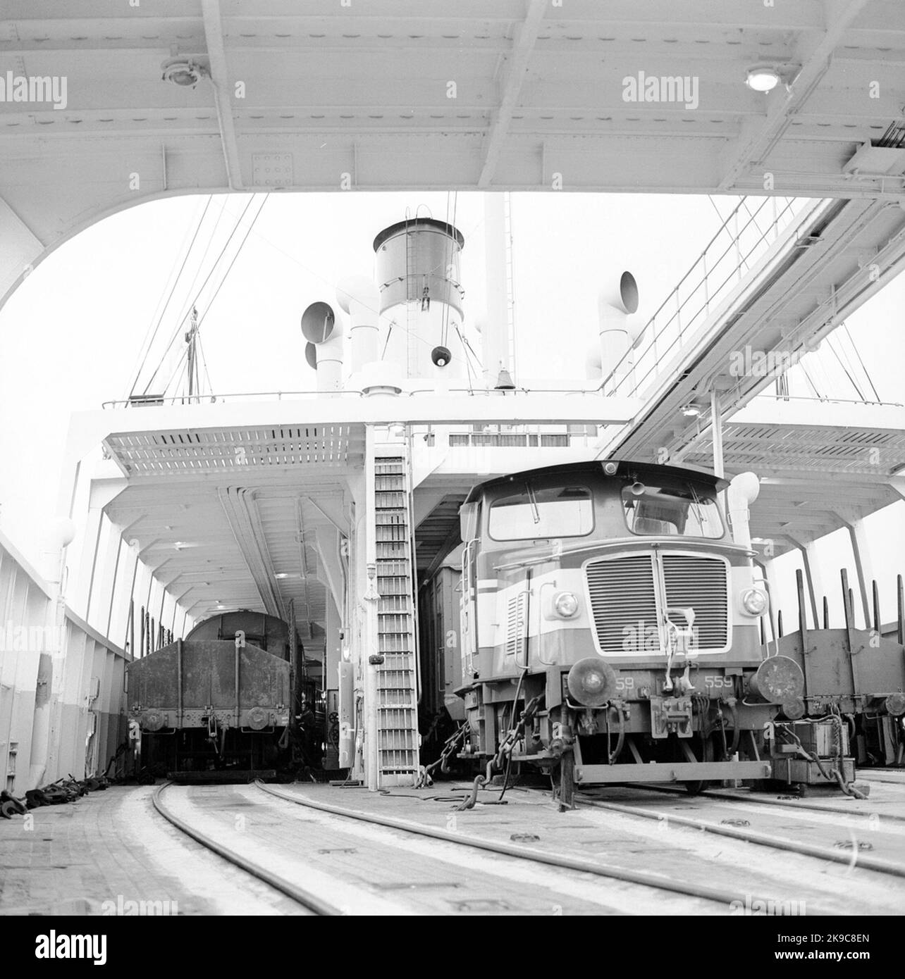 State Railways SJ Z65 559, aboard the train ferry State Railway SJ ...