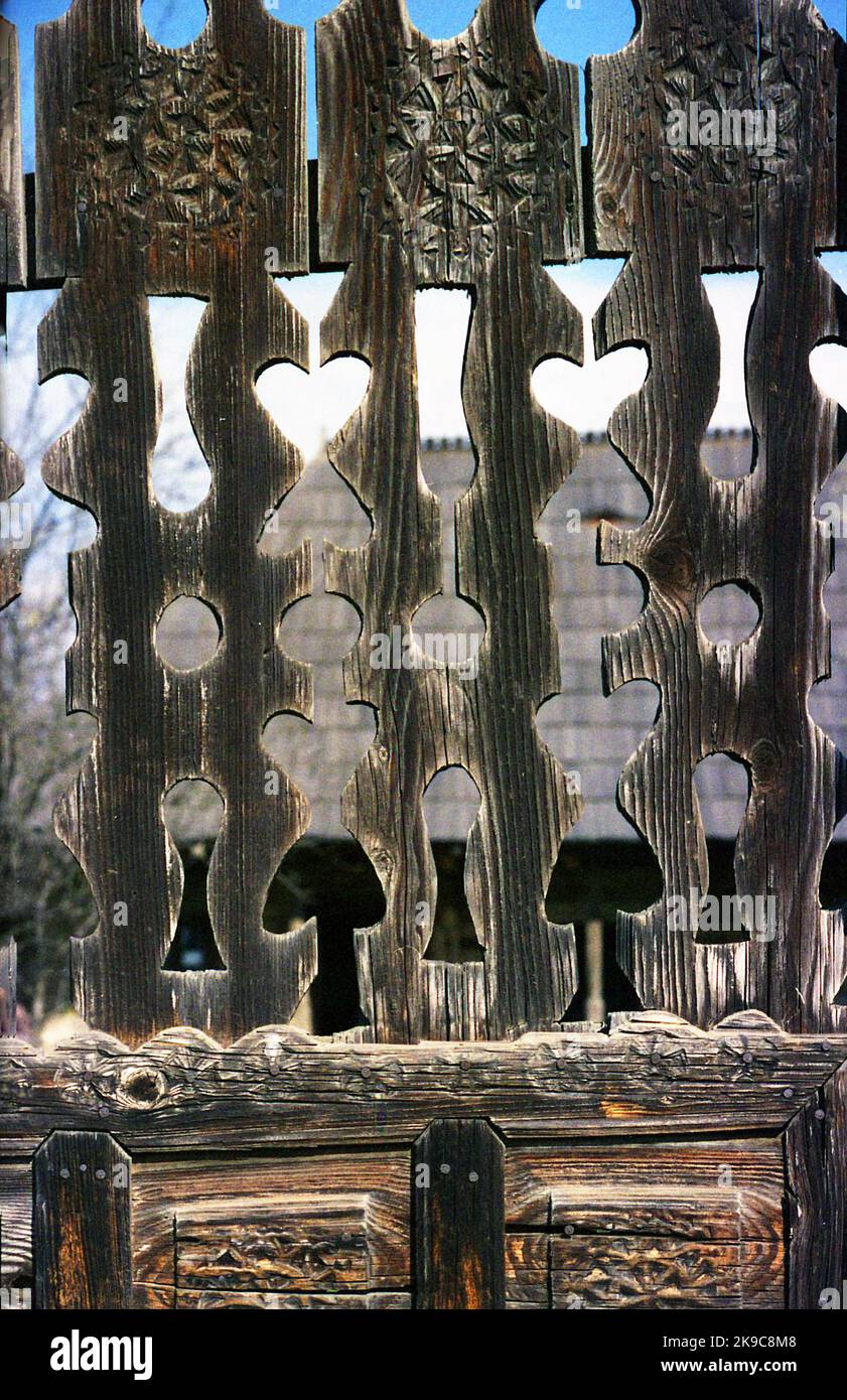 Hobita, Gorj County, Romania, 2001. The memorial house of sculptor ...