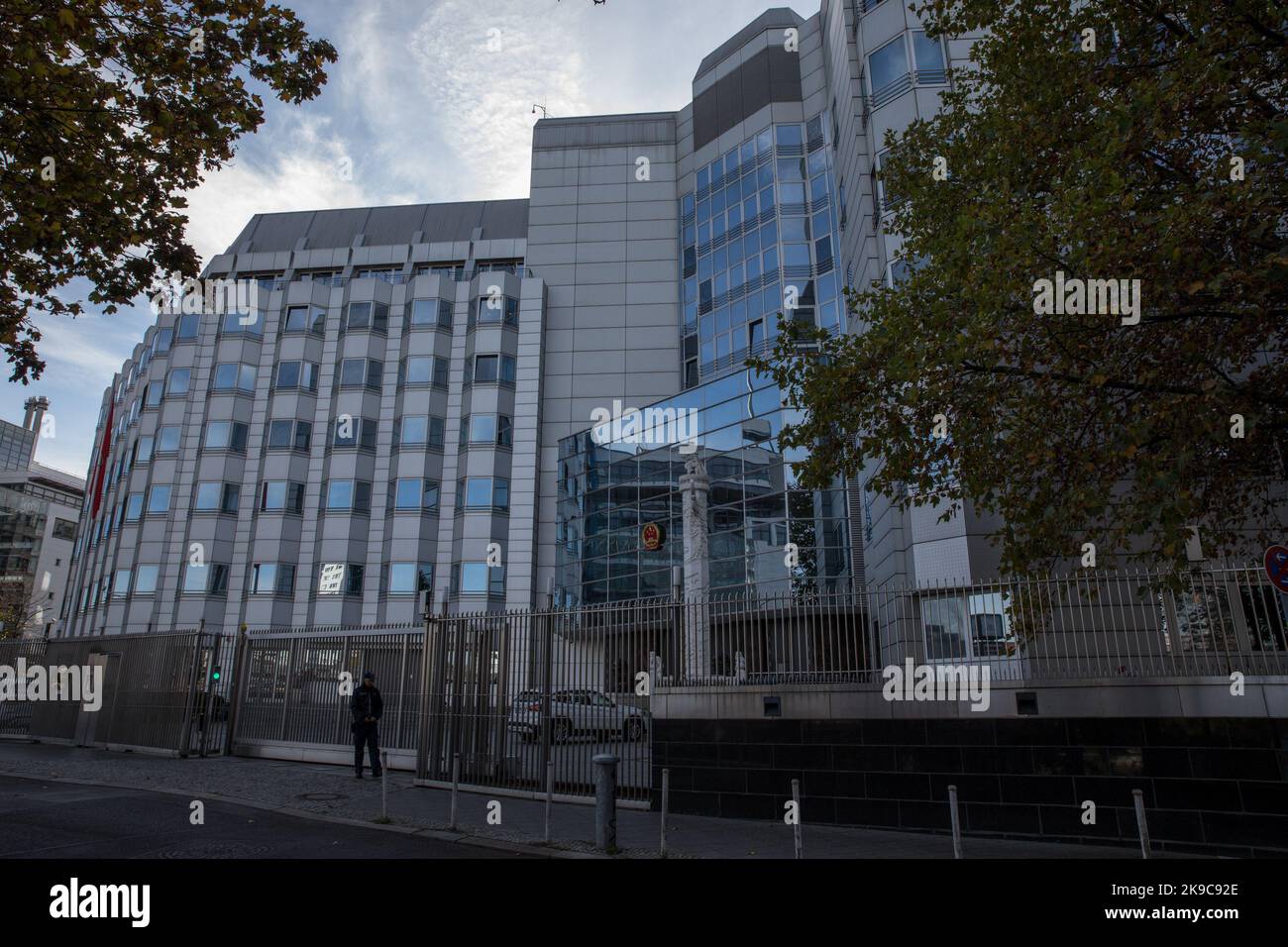 Berlin, Germany. 27th Oct, 2022. Chinese Embassy in Berlin on October ...