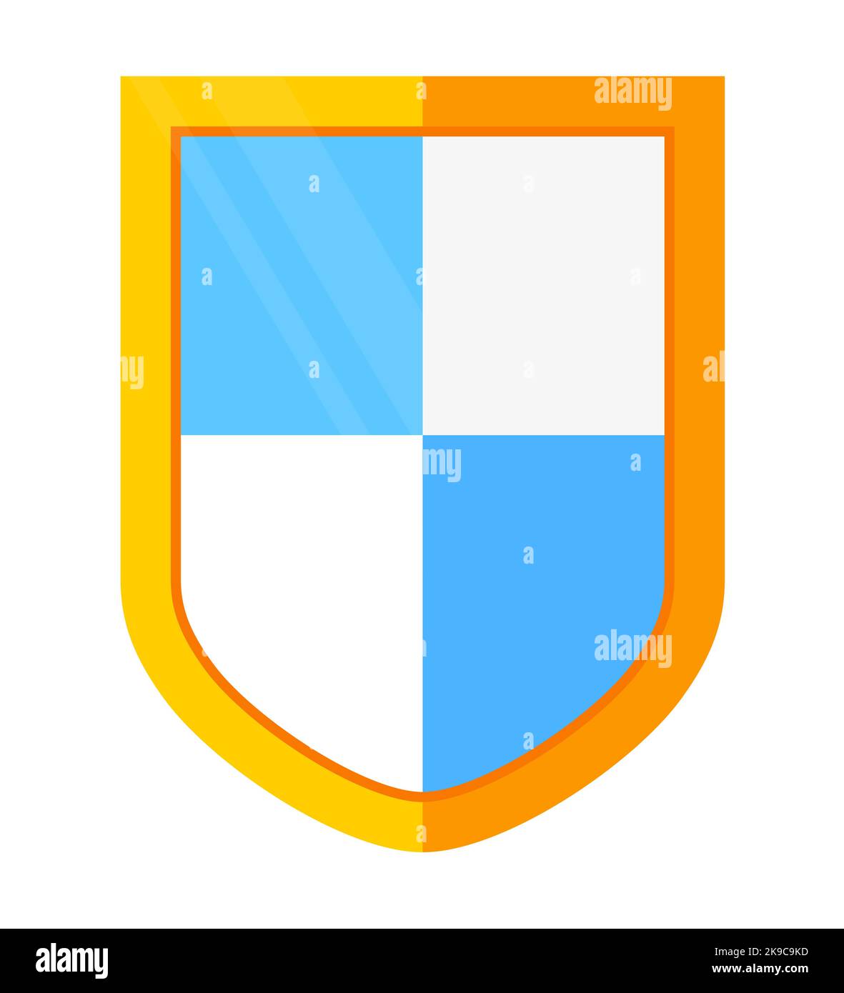 Checkered shield - modern flat design style single isolated image Stock ...