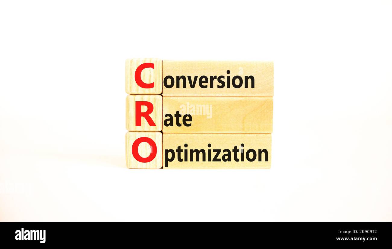 CRO conversion rate optimization symbol. Concept words CRO conversion ...