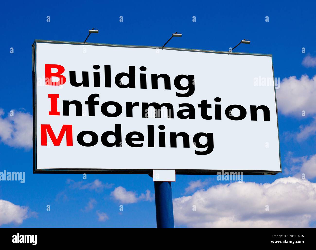 BIM building information modeling symbol. Concept words BIM building ...