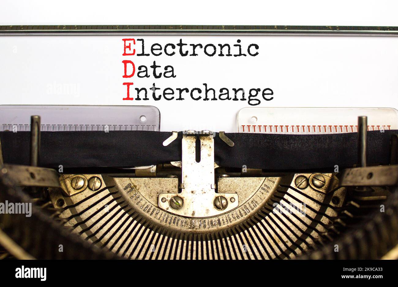 EDI electronic data interchange symbol. Concept words EDI electronic ...