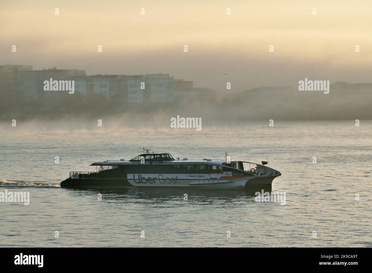 Uber Boat by Thames Clipper river bus service vessel Meteor Clipper out ...