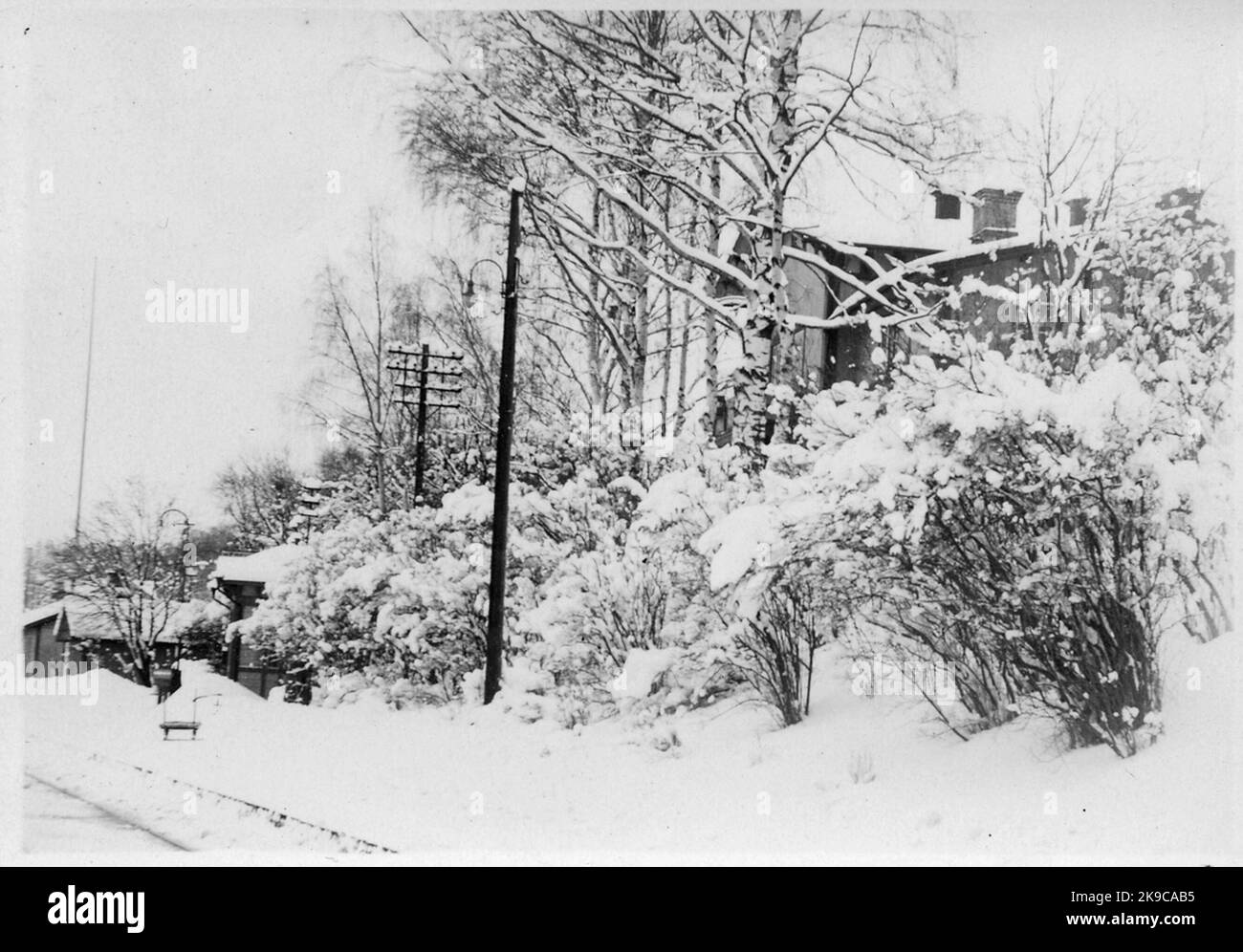 The station was built in 1859. New station house, one-storey wood, was ...
