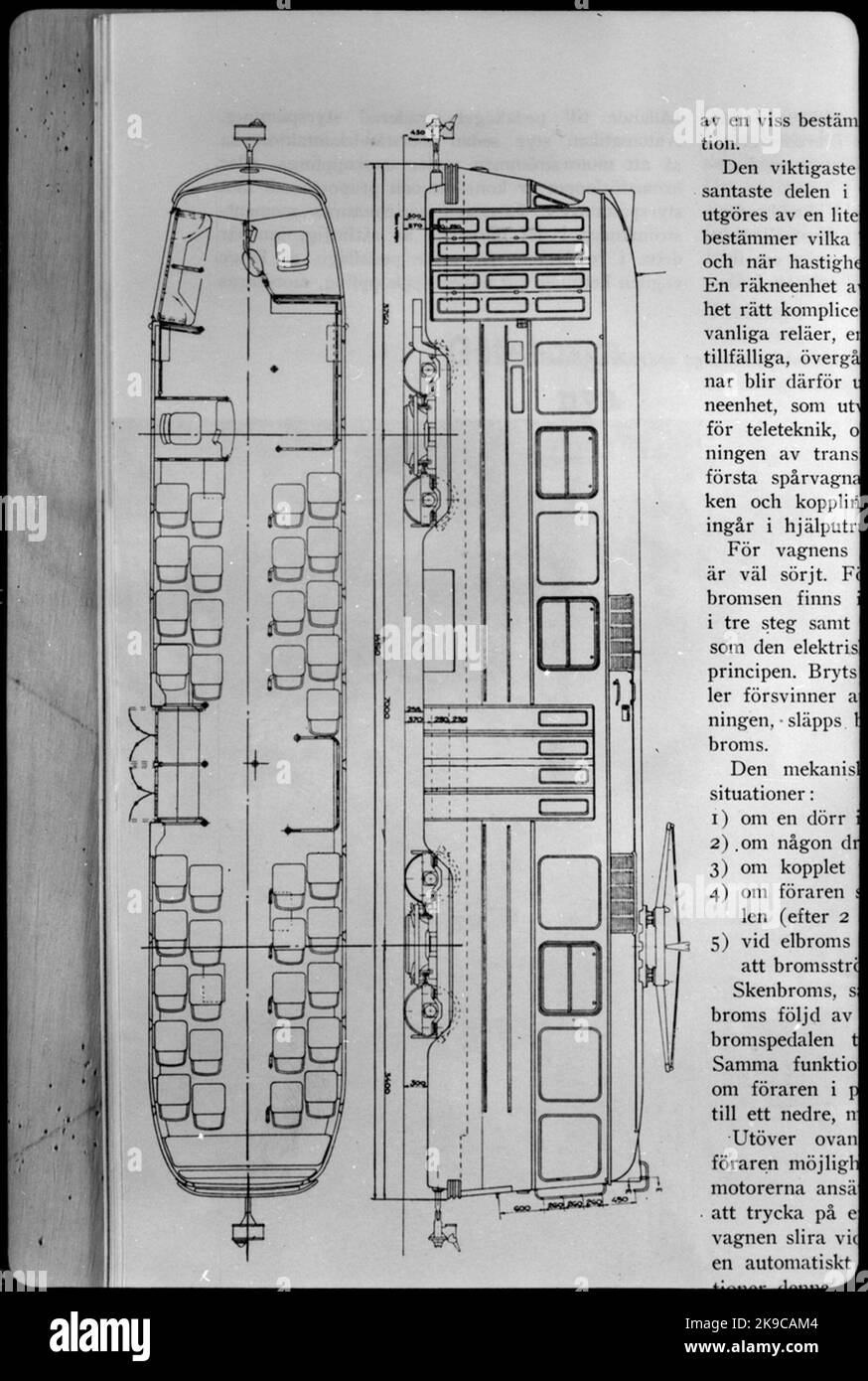 Drawing of tram Stock Photo - Alamy