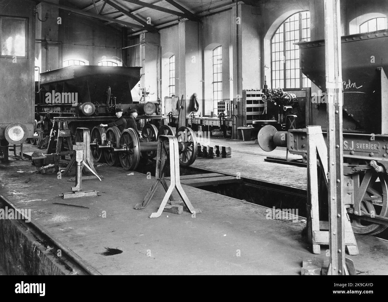 Interior, carriage workshop Stock Photo - Alamy