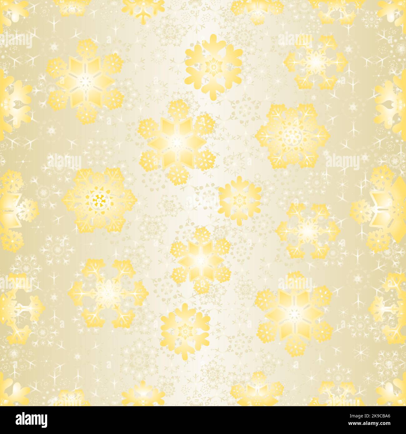 Seamless texture Christmas pattern of gold snowflakes gold background ...