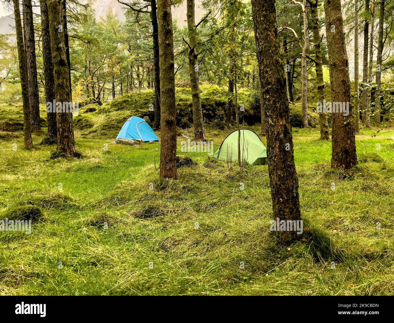 Camping in Snowdonia National Park Stock Photo - Alamy