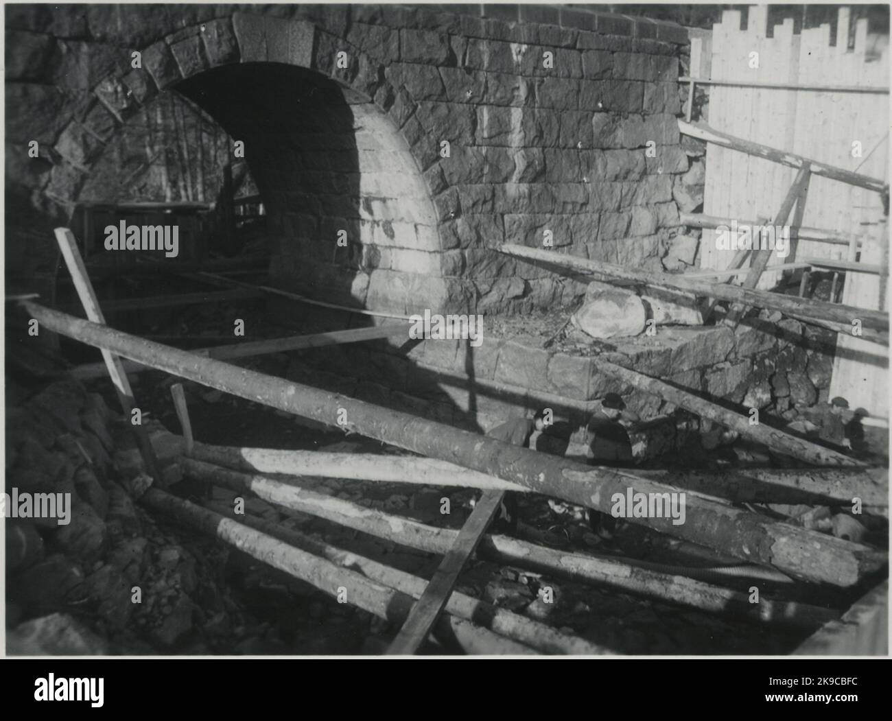 Basic excavation for extension of culverts over Stenhammarsån. On the ...