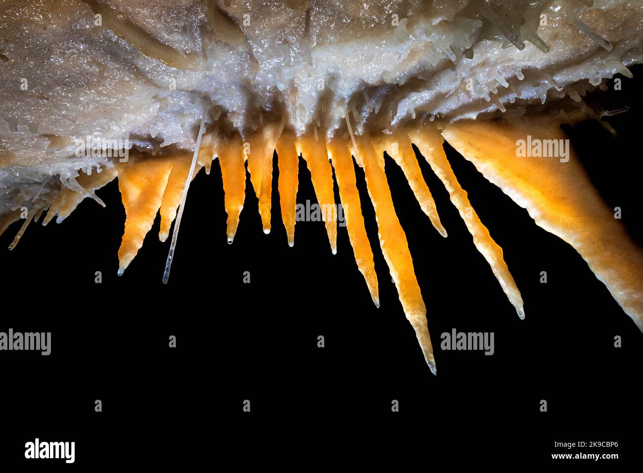 Stalactites, Grotte de la Toussaint, France Stock Photo - Alamy