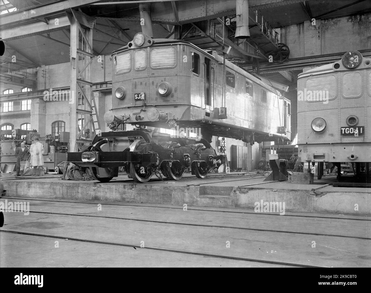 State Railways, SJ MA, Assembly of Bogies. Trafikaktiebolaget ...