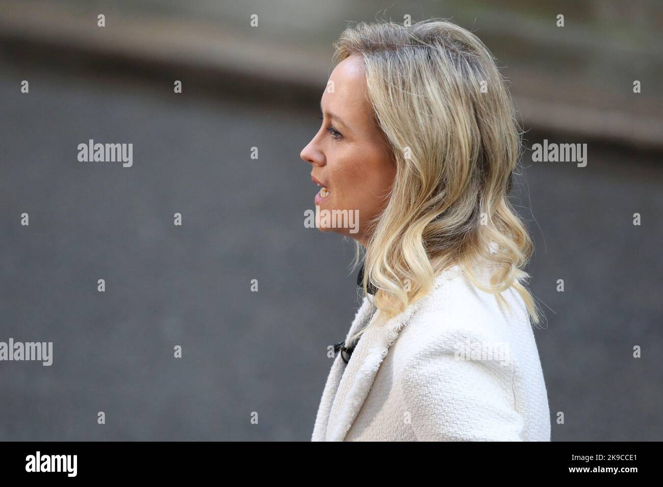 London, UK. 25th Oct, 2022. Kay Burley SKY news presenter in Downing ...