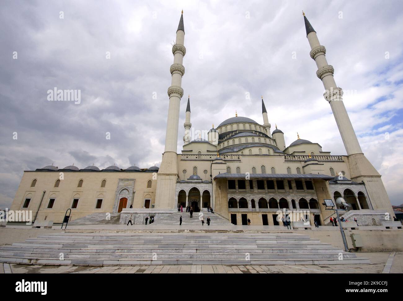 Kocatepe Mosque in Ankara, Turkey was built in the 20th century. It is ...
