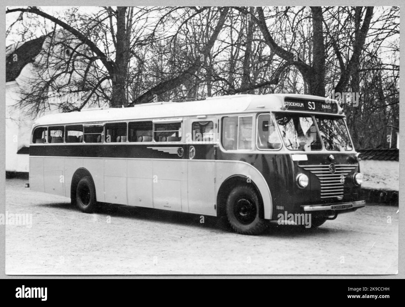 Scania-Vabis 2B21 SKV 1951. The State Railways, SJ Bus 1881 Stock Photo ...
