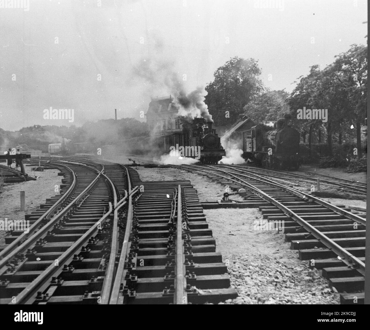 The State Railways, SJ S2T 4023, SJ G2T 4020. Northern Station during ...